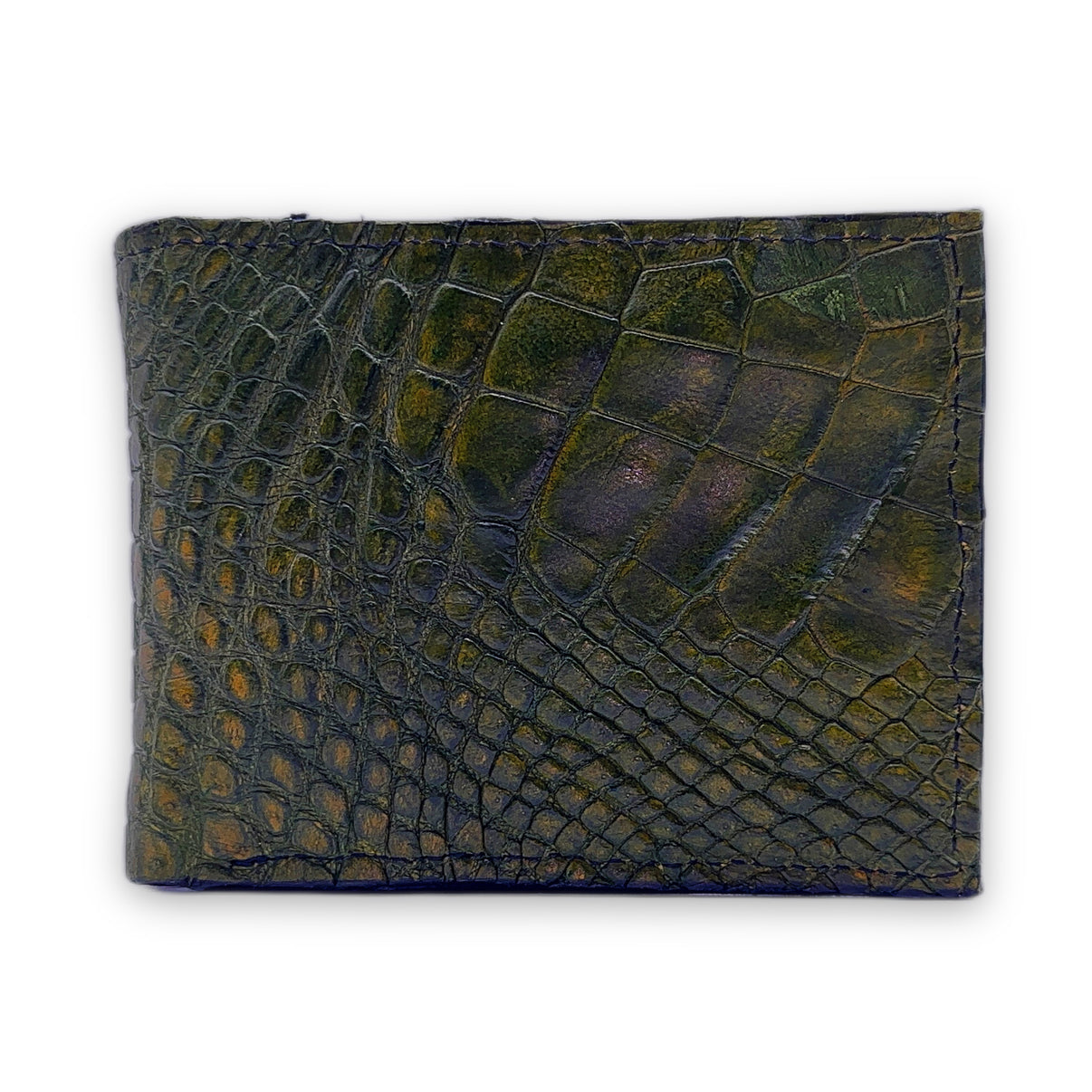 Green Alligator Leather Bifold Wallet – Sobék